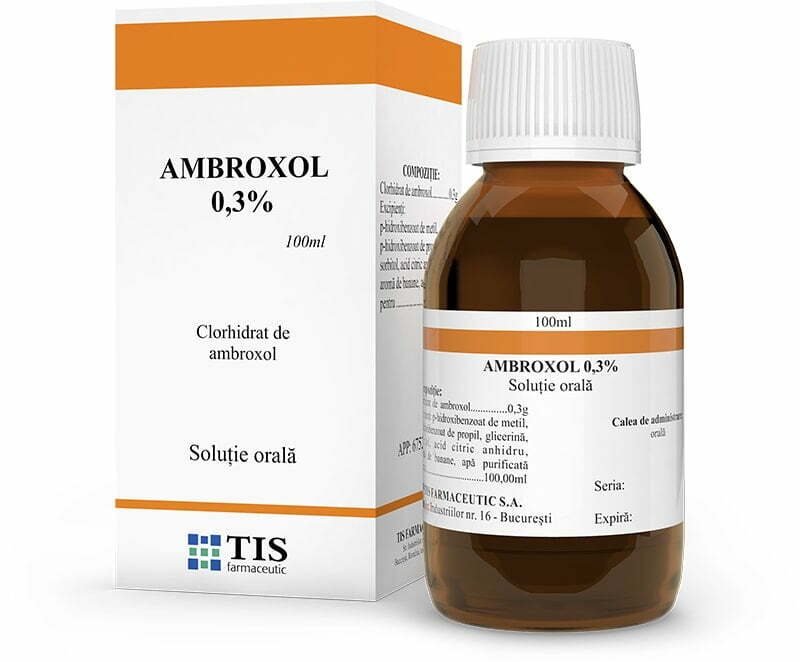 Ambroxol 0,3% solutie orala, 100 ml, Tis - Farmacia Morpheus