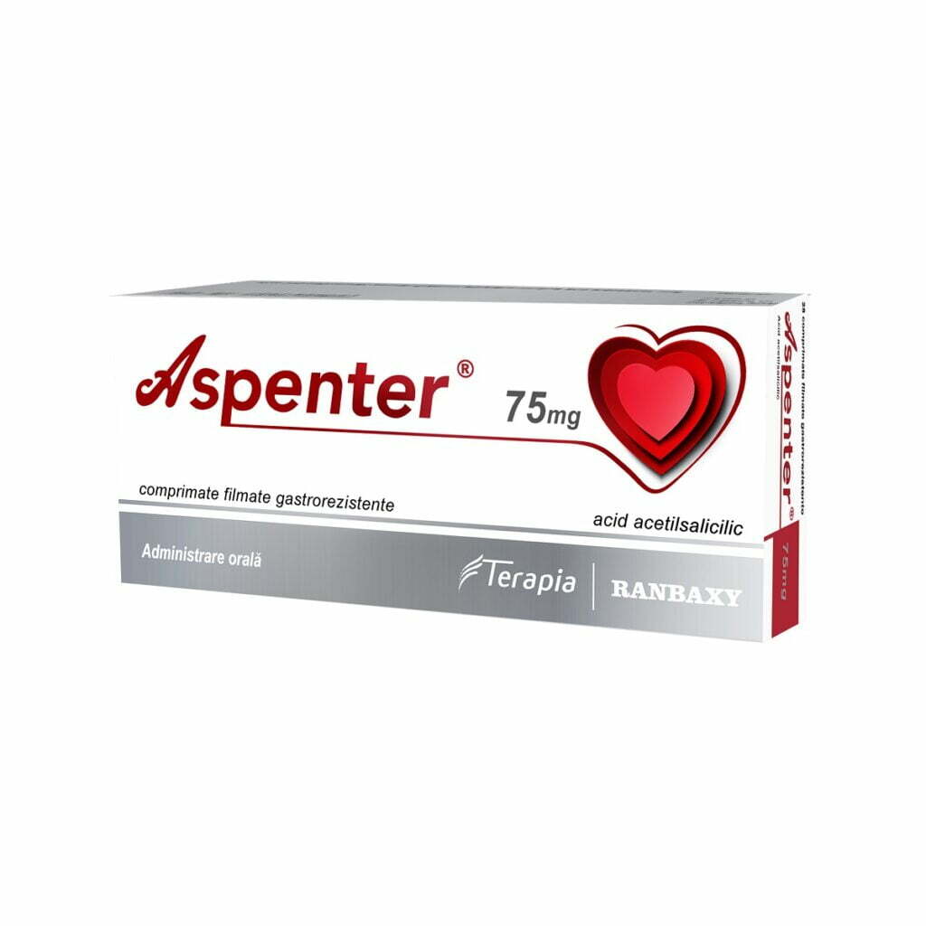 Aspenter 75 mg, 28 comprimate, Terapia - Farmacia Morpheus