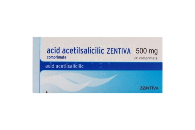 Aspirina (Acid Acetilsalicilic 500 mg), 20 comprimate, Zentiva ...
