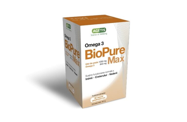 BioPure Max Omega 3, 1250 mg, 30 capsule - Farmacia Morpheus