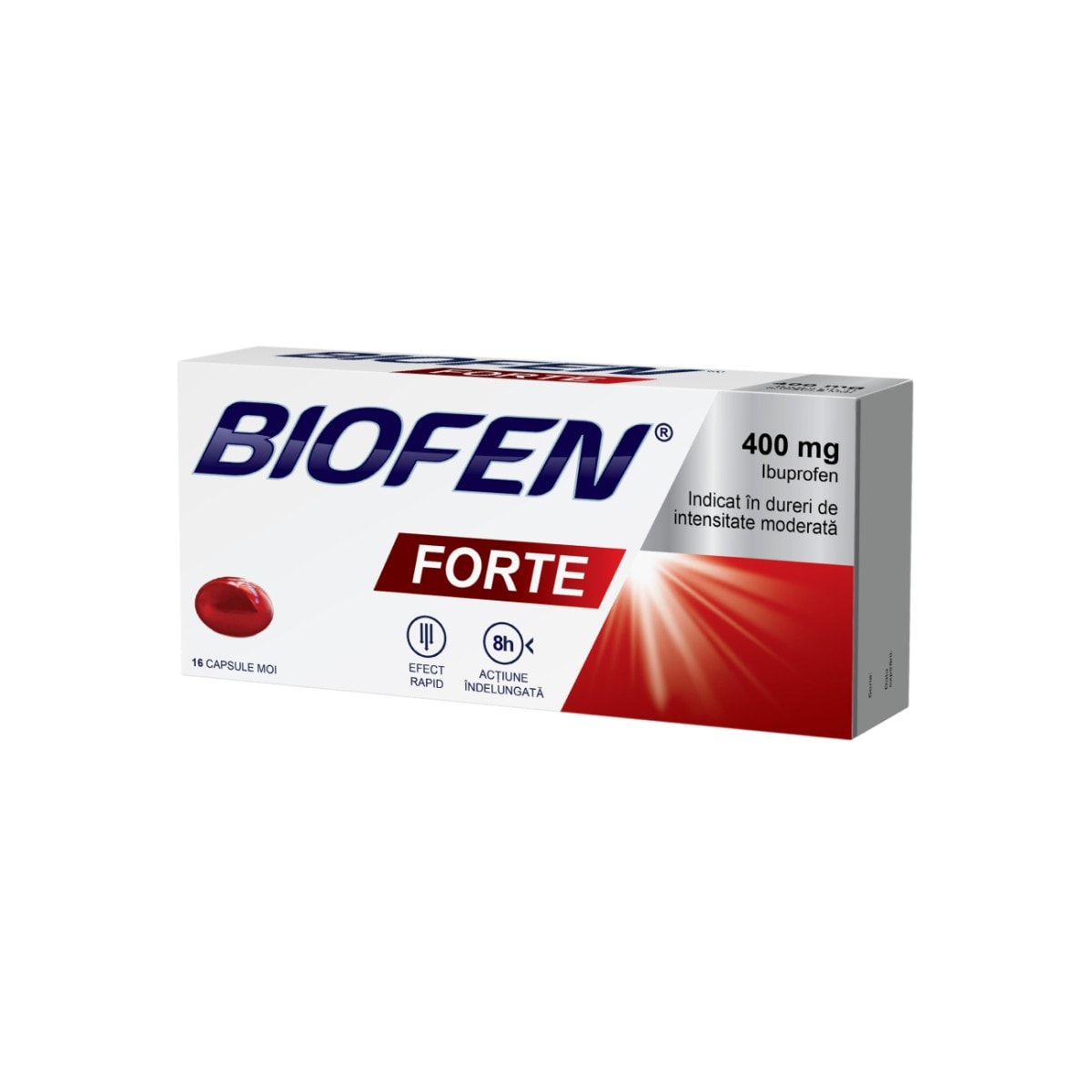 Biofen Forte, 400 mg, 16 capsule moi, Biofarm - Farmacia Morpheus