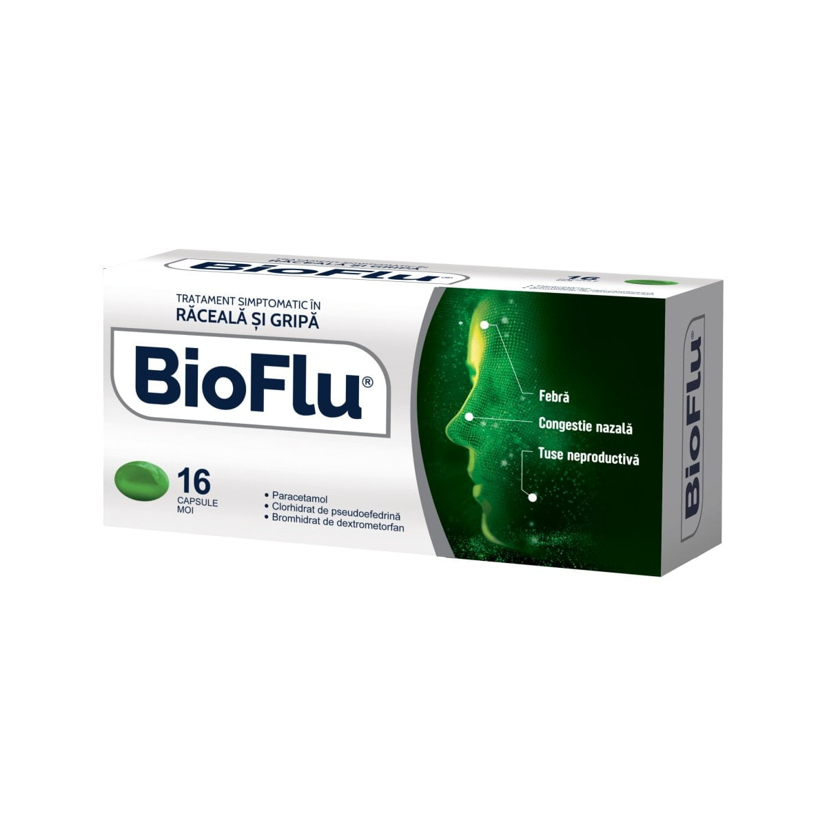Bioflu, 16 capsule moi, Biofarm - Farmacia Morpheus