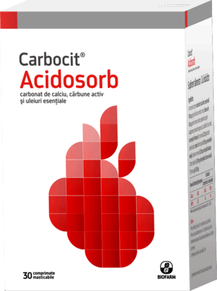 Carbocit acidosorb, 30 comprimate masticabile, Biofarm - Farmacia Morpheus