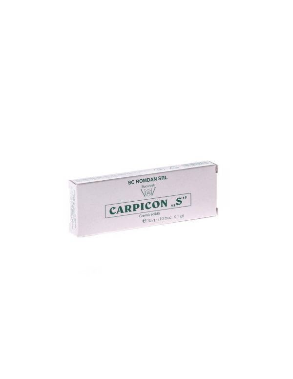 Carpicon S crema solida, 10 supozitoare - Farmacia Morpheus