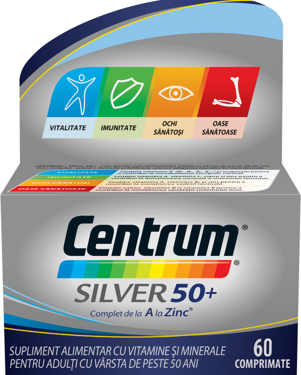 Centrum Silver 50 Pentru Barbati, 30 Comprimate, Haleon - Farmacia Morpheus