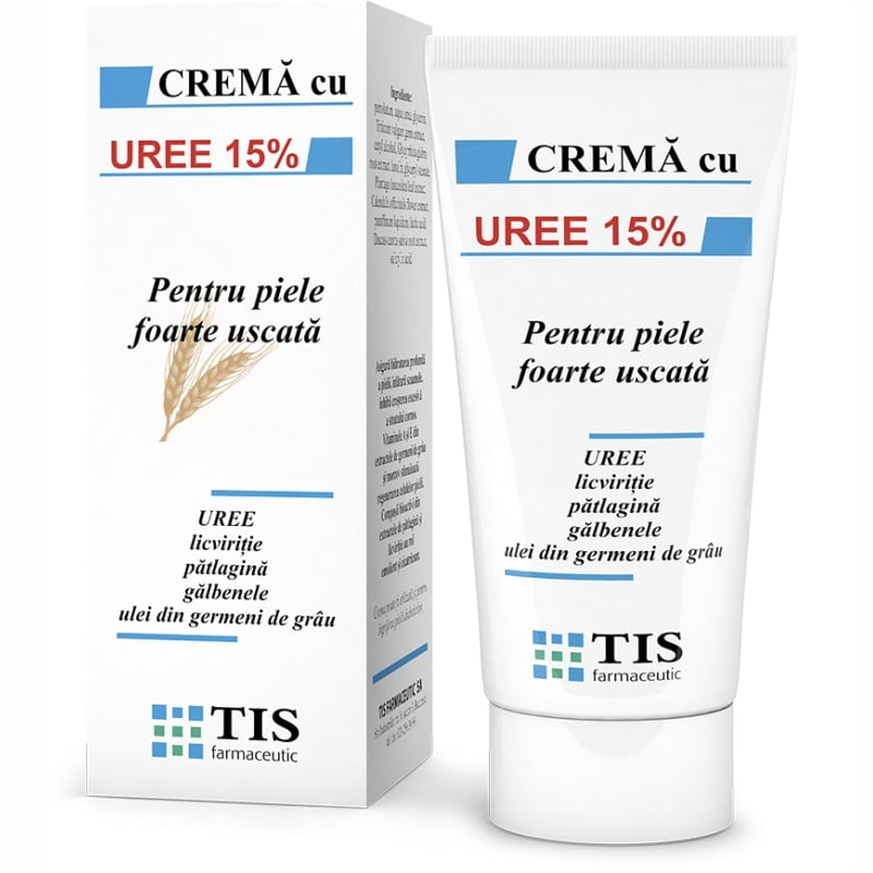 Crema cu uree 15% pentru piele foarte uscata, 50 ml, TIS - Farmacia ...
