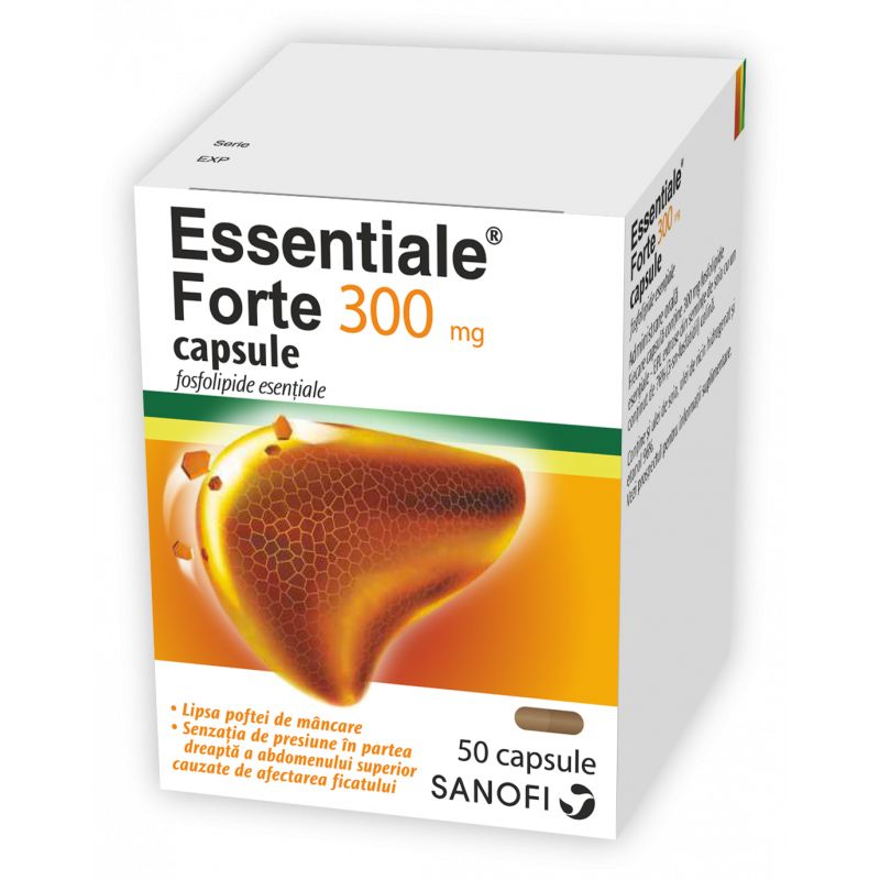 Essentiale Forte 300 mg, 50 capsule, Sanofi - Farmacia Morpheus