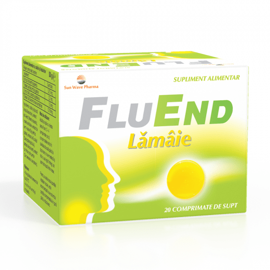 FluEnd lamaie, 20 comprimate, Sun Wave Pharma - Farmacia Morpheus
