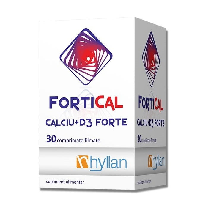 Fortical CalciuD3 Forte, 30 comprimate, Hyllan - Farmacia Morpheus