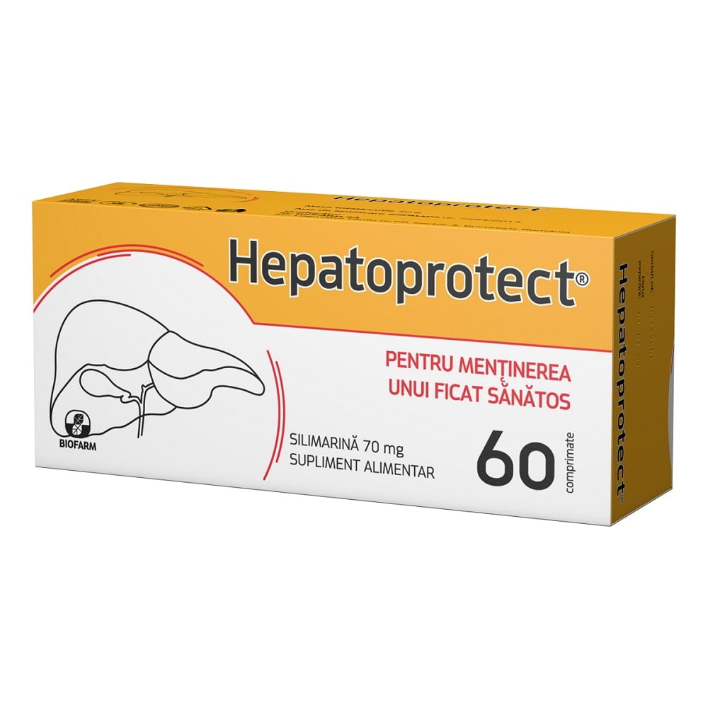 Hepatoprotect, 60 comprimate, Biofarm - Farmacia Morpheus
