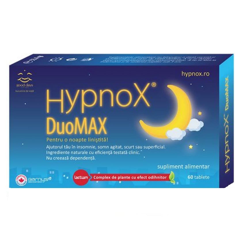 Hypnox DuoMax, 20 comprimate, Good Days Therapy - Farmacia Morpheus