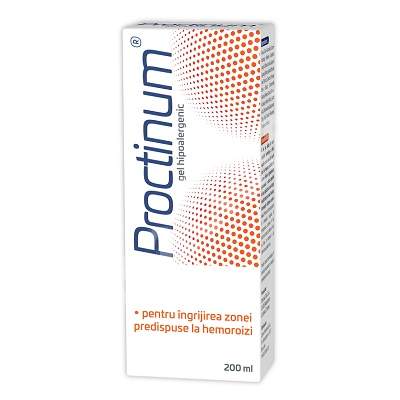 Proctinum gel hipoalergenic pentru igiena ano-rectala, 200 ml, Zdrovit ...