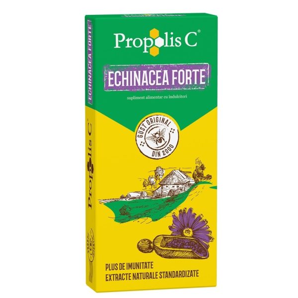 Propolis C Echinaceea Forte, 30 comprimate, Fiterman - Farmacia Morpheus