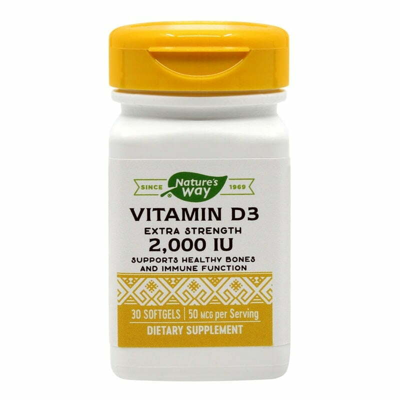 SECOM Vitamina D3 2000 UI, 30 capsule, Nature's Way - Farmacia Morpheus