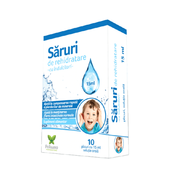 Saruri pentru rehidratare orala, 10 plicuri x 15 ml solutie orala ...