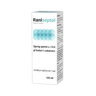 Spray pentru rani si leziuni cutanate, Raniseptol, 125 ml, Zdrovit ...