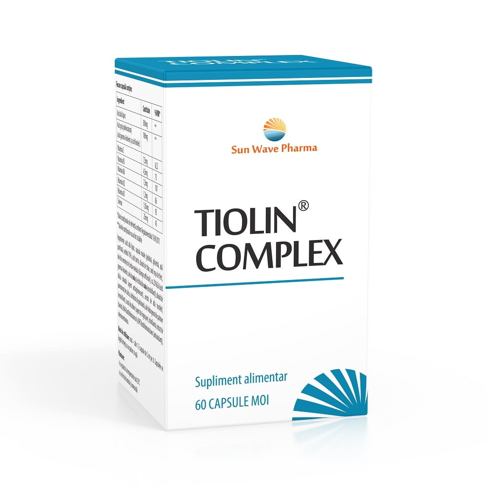 Tiolin complex, 60 capsule, Sun Wave Pharma - Farmacia Morpheus