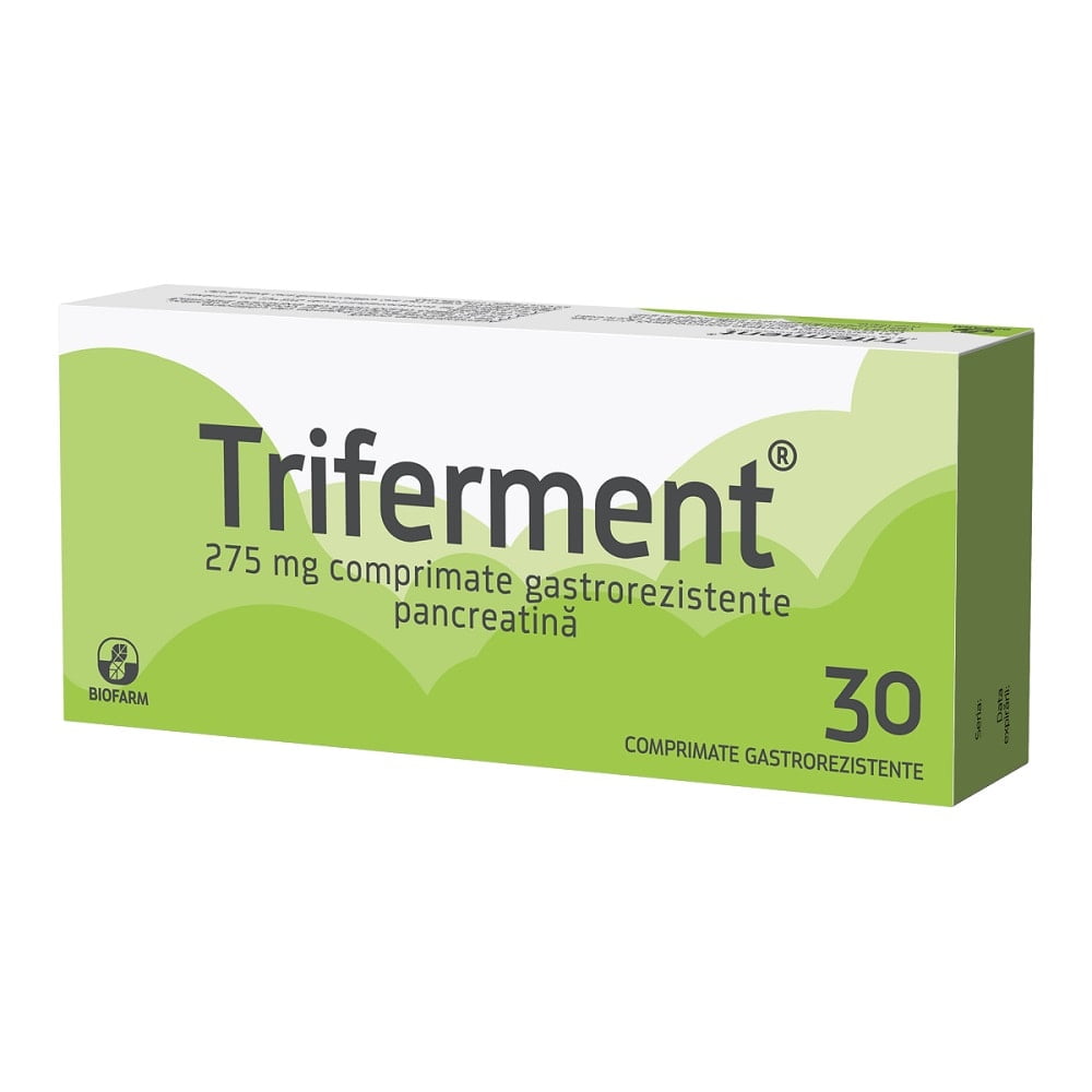 Triferment, 30 comprimate gastrorezistente, Biofarm - Farmacia Morpheus