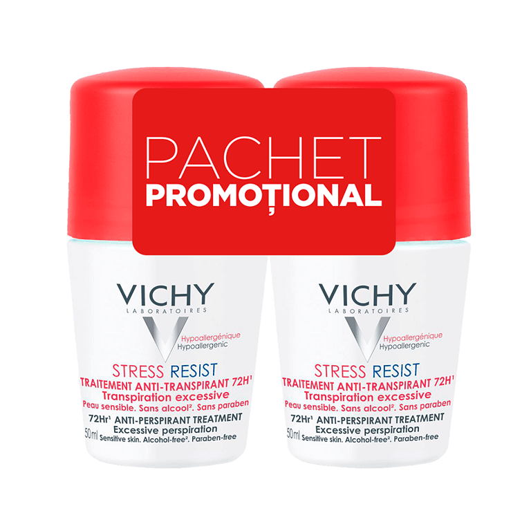 VICHY Pachet Deodorant roll-on tratament intensiv anti-transpirant ...