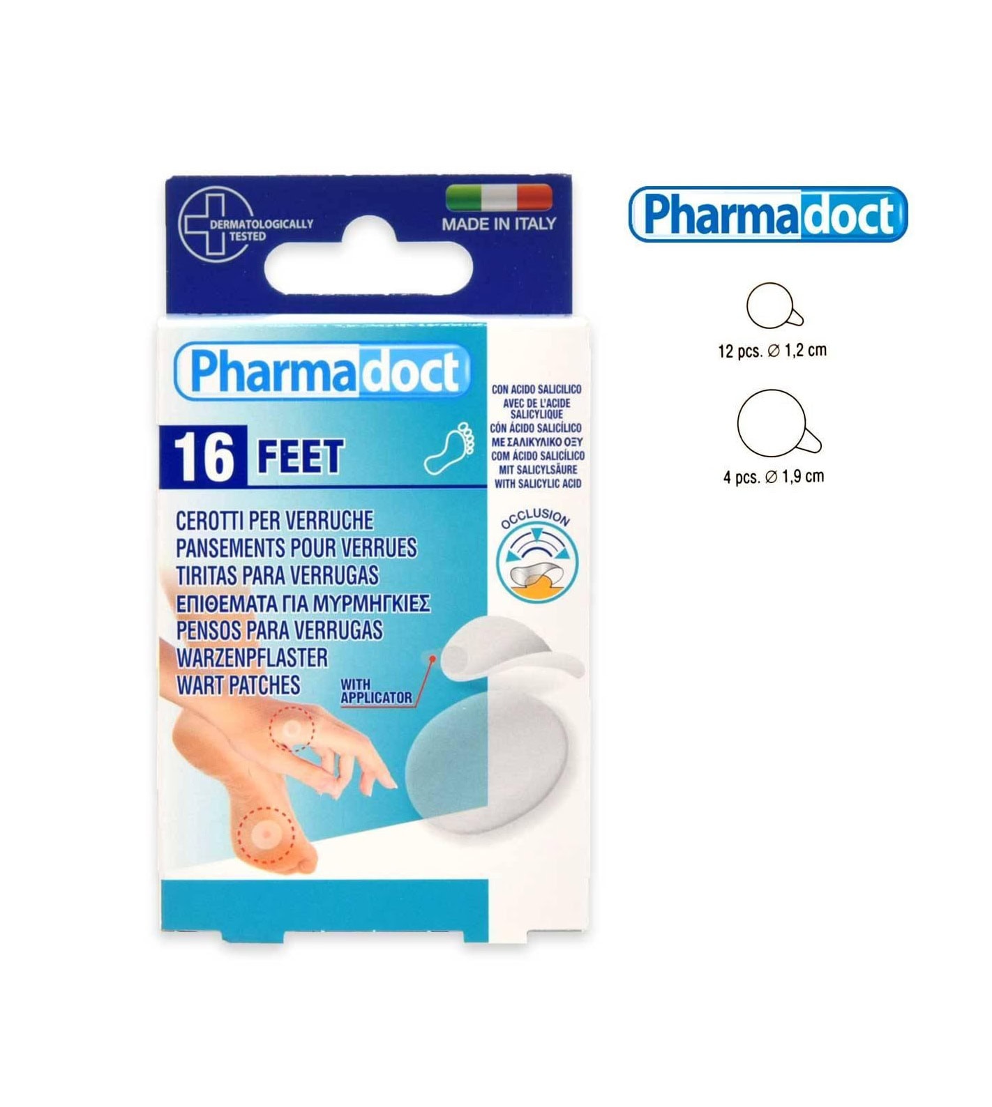 Plasturi pentru Veruci si negi, 16 bucati, Pharmadoct - Farmacia Morpheus