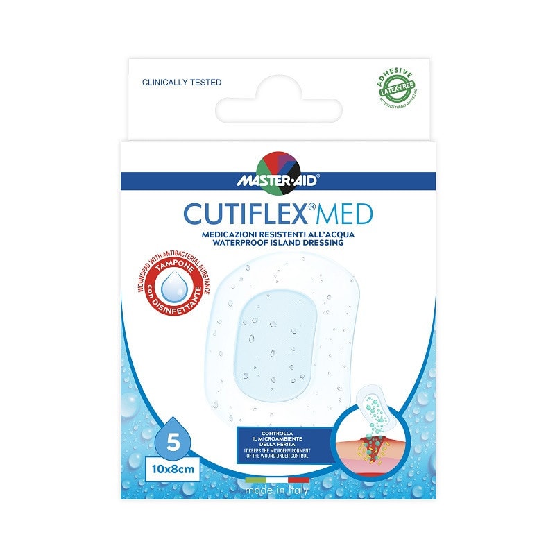 Pansament Cutiflex Med, 10x8cm, x5buc, Master Aid - Farmacia Morpheus
