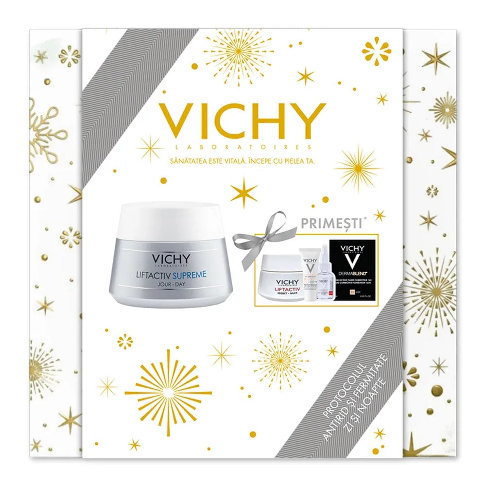 VICHY Pachet XMAS 2023 Liftactiv Supreme Crema de fata ten normal si ...