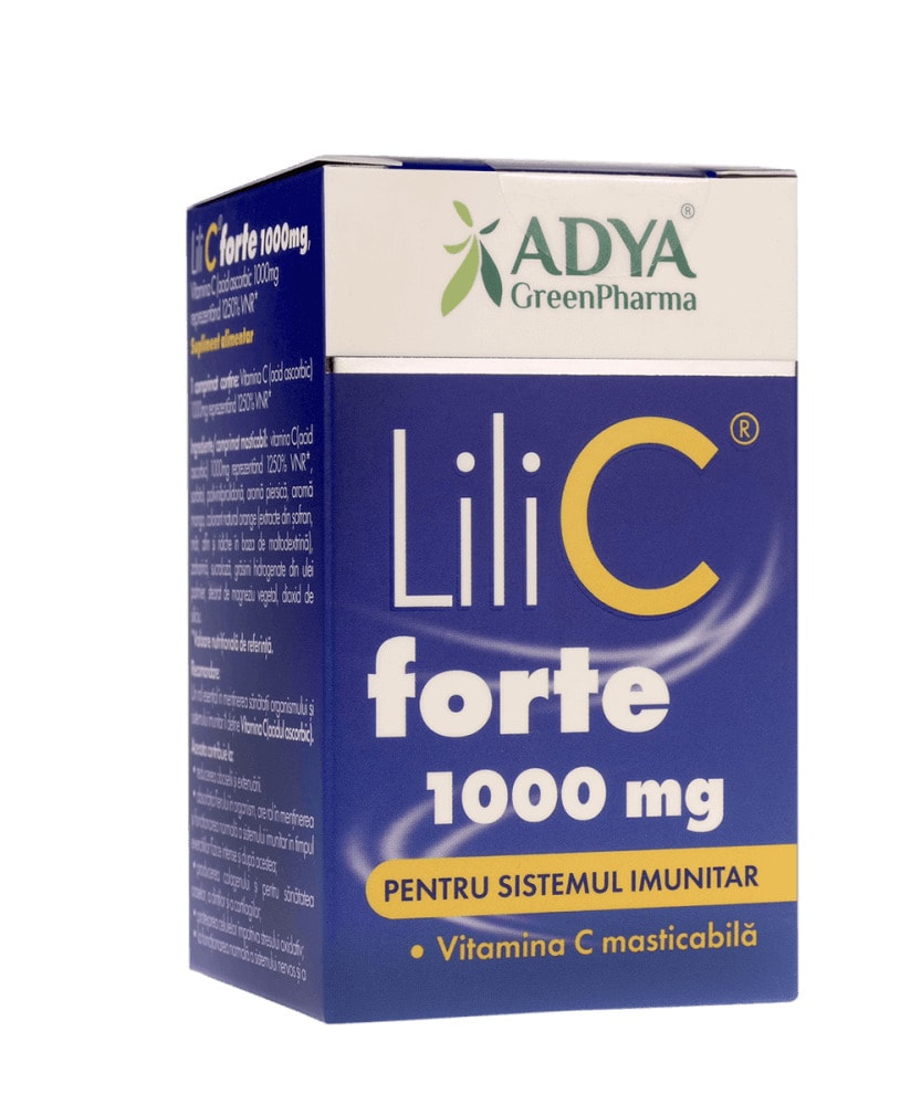 Lili C Forte 1000mg, 30 comprimate, Adya Green Pharma - Farmacia Morpheus