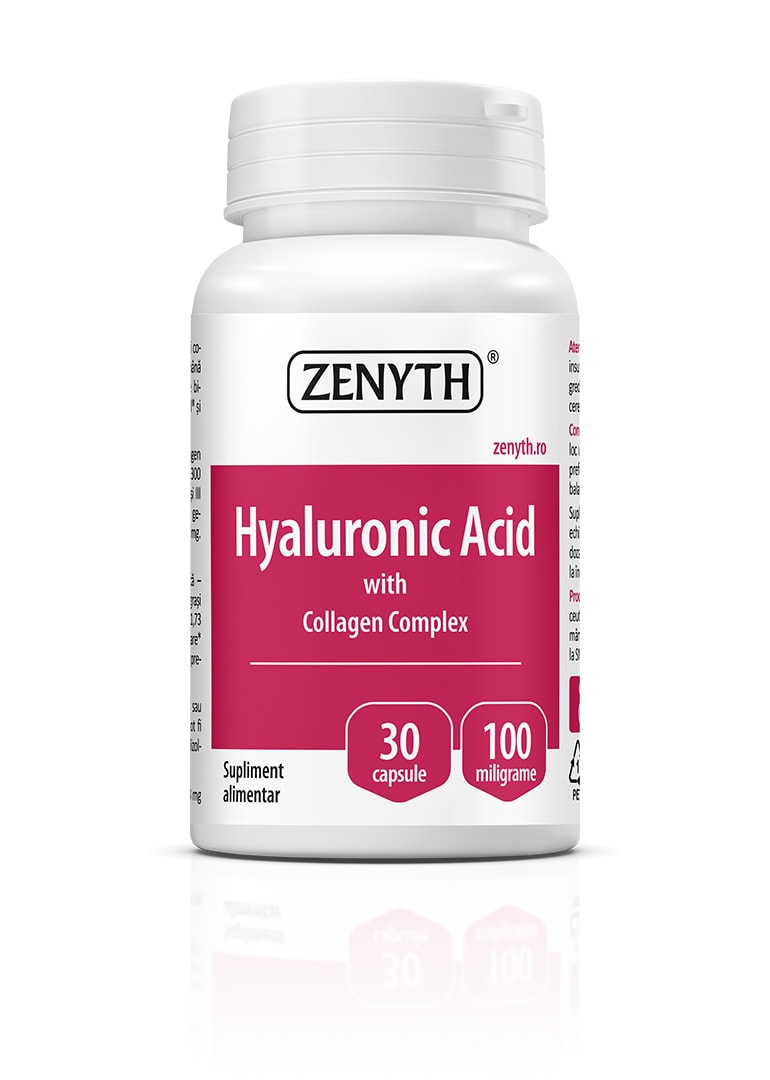 Hyaluronic Acid cu Collagen Complex, 30 Capsule, Zenyth - Farmacia Morpheus