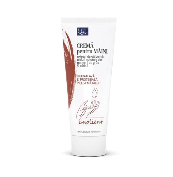 Crema emolienta pentru maini cu Vitamina A si E Q4U, 100 ml, Tis ...