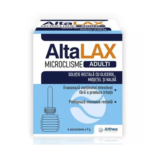 Microclisme pentru adulti AltaLAX, 6 bucati, Althea Life Science ...