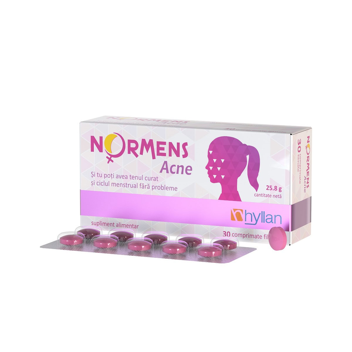 Normens Acne, 30 Comprimate, Hyllan - Farmacia Morpheus