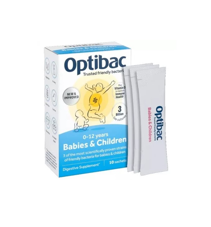 Probiotic pentru Copii si Sugari, 10 Plicuri, Optibac - Farmacia Morpheus
