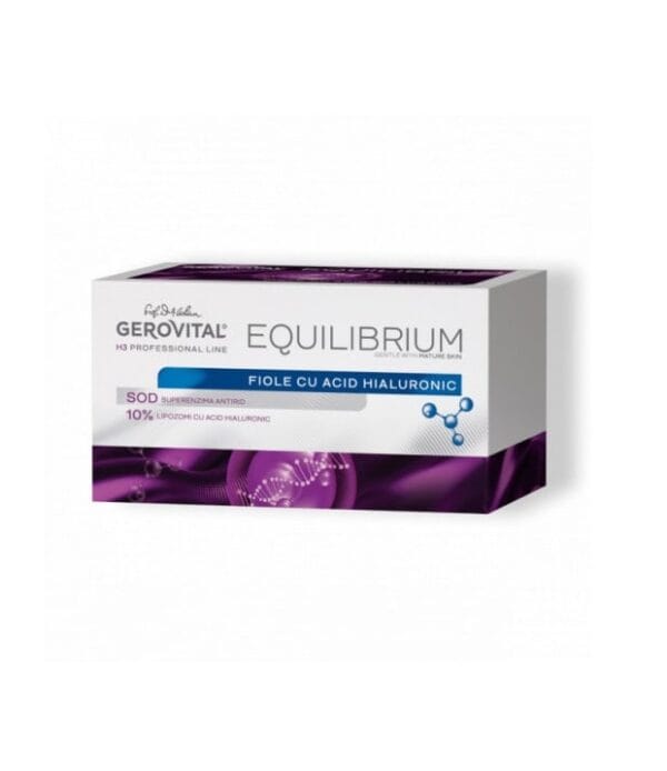 Fiole Cu Acid Hialuronic 10% Lipozomi, 20 Fiole, Gerovital Equilibrium ...