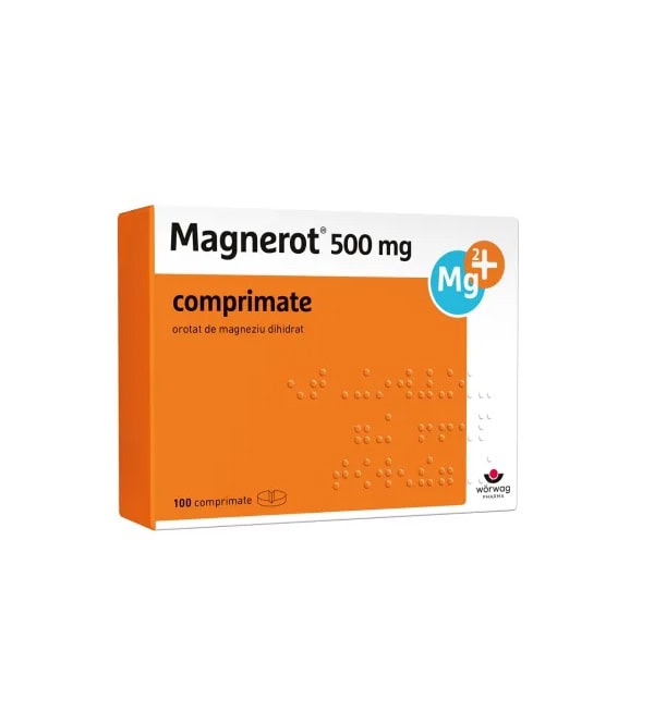 Magnerot, 500 mg, 100 Comprimate, Worwag Pharma - Farmacia Morpheus