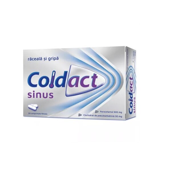 Coldact Sinus, 500 mg/30 mg, 20 Comprimate Filmate, Terapia - Farmacia ...