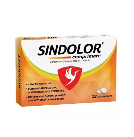 Sindolor, 12 Comprimate, Fiterman Pharma - Farmacia Morpheus