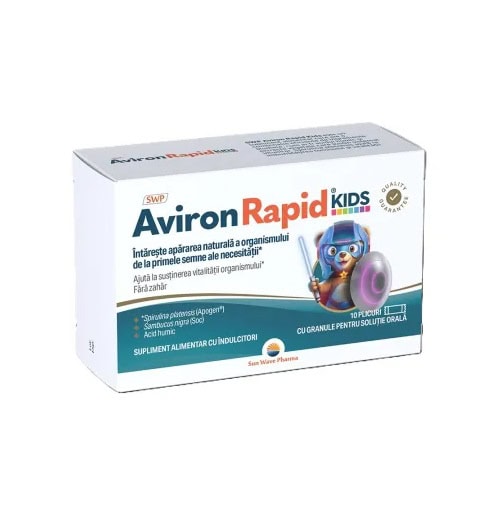Aviron Rapid Kids, 10 Plicuri, Sun Wave Pharma - Farmacia Morpheus