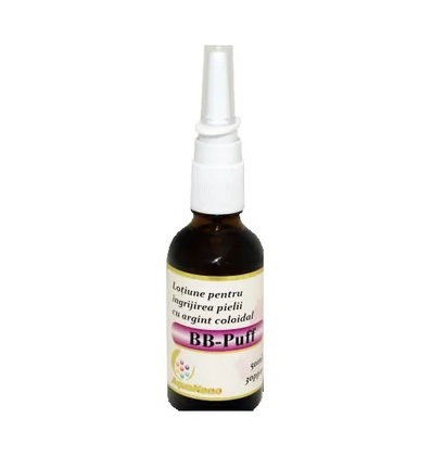 Spray Nazal BB-PUFF cu Argint Coloidal, 50ml, Aghoras - Farmacia Morpheus