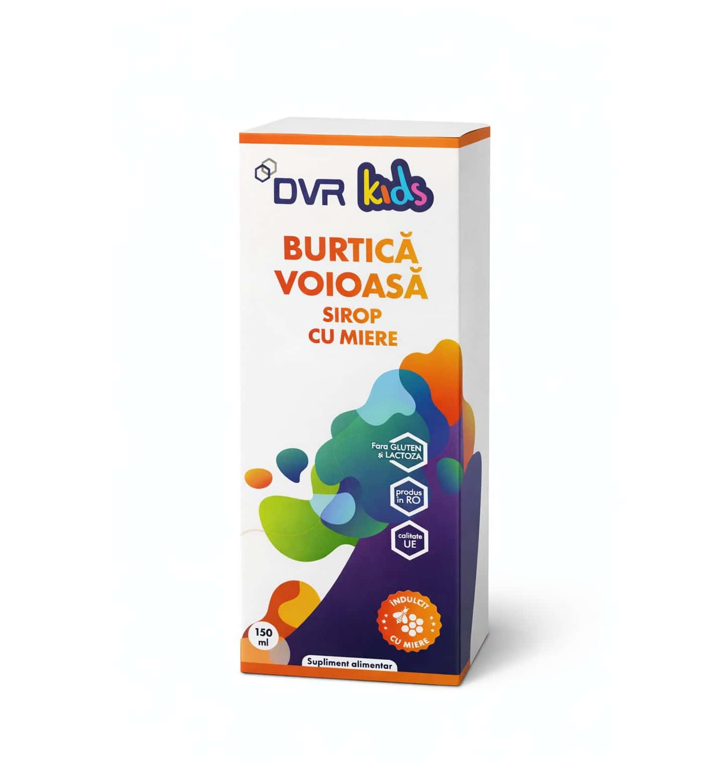 Sirop Burtica Voioasa cu Miere, 150ml, DVR Kids - Farmacia Morpheus